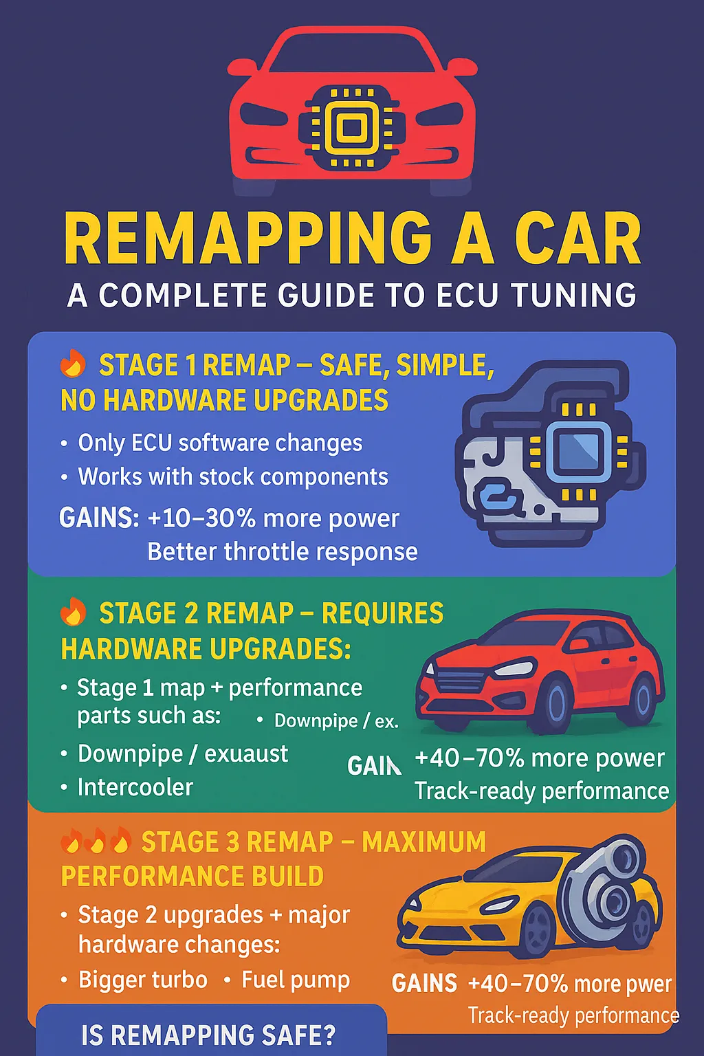 Remapping a Car: A Complete Guide to ECU Tuning (Stage 1, 2 & 3 ...