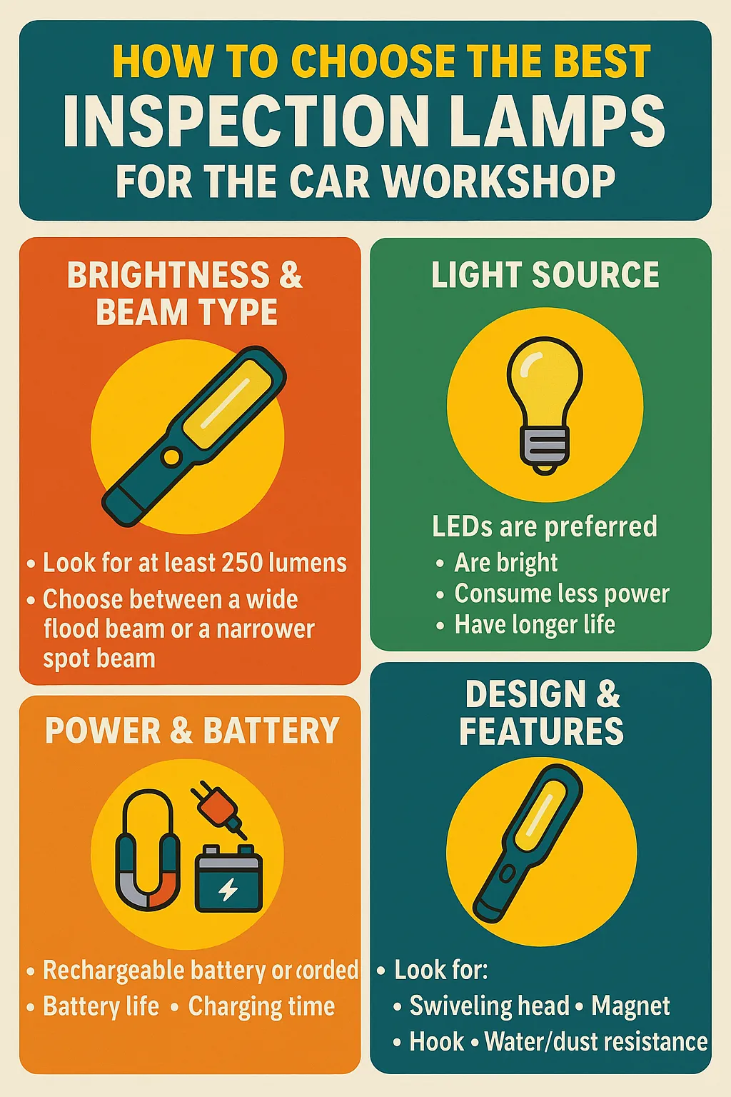 How to Choose The Best Inspection Lamps for the Car Workshop ...